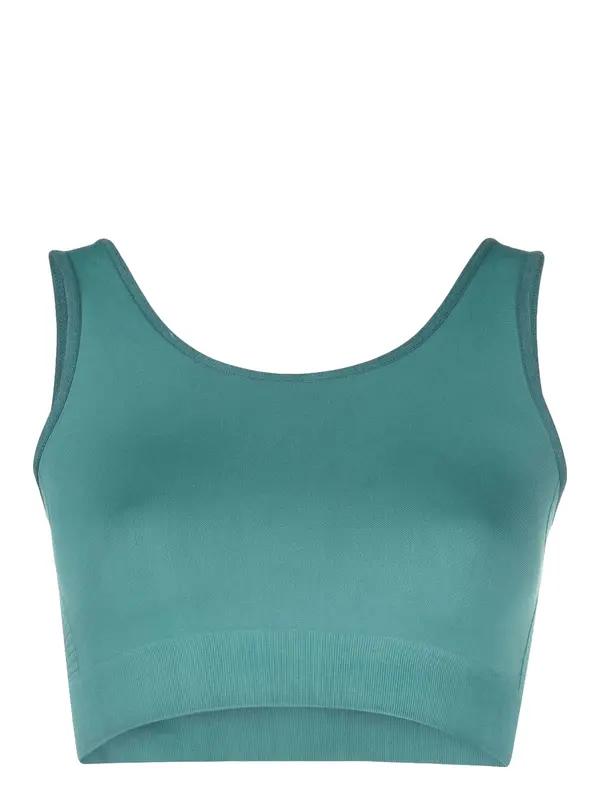 Rick Owens Ribbed-knit Cropped Top - Green