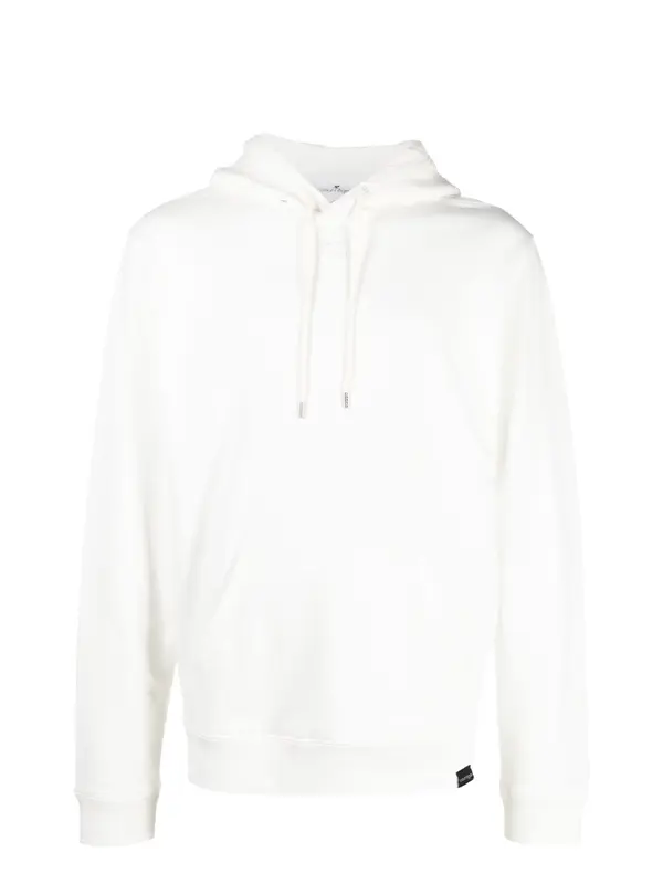 COURREGES Logo Drawstring Hoodie - White