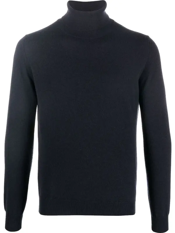Corneliani Long-sleeve Roll-neck Jumper - Blue