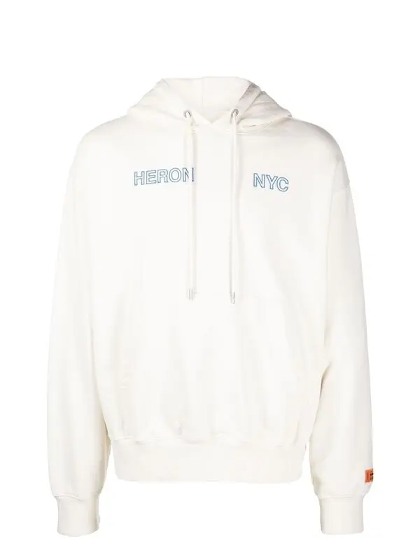 Heron Preston Logo-embroidered Hoodie - White