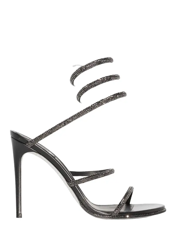 Rene Caovilla Crystal-embellished Sandals - Black