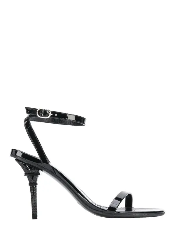 Vetements Eiffel Tower Ankle Strap Sandals - Black