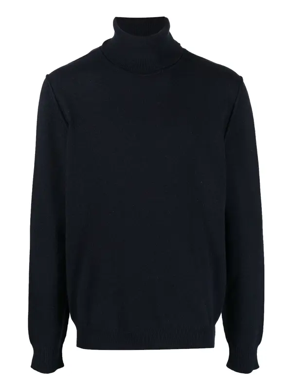 MAISON MARGIELA High-neck Jumper - Blue