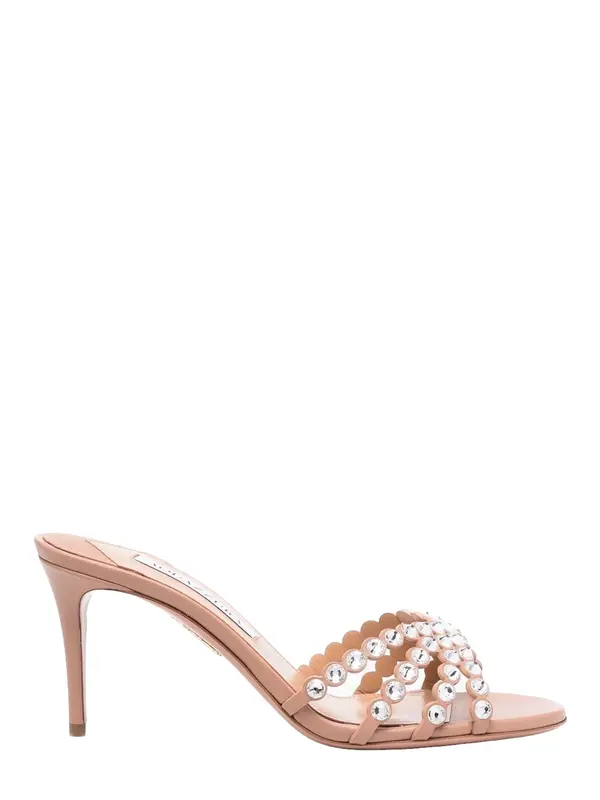 AQUAZZURA 75mm Tequila Sandals - Neutrals