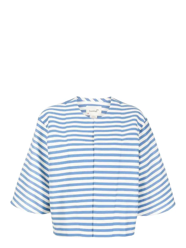 BAMBAH Arayes Striped Jacket - Blue