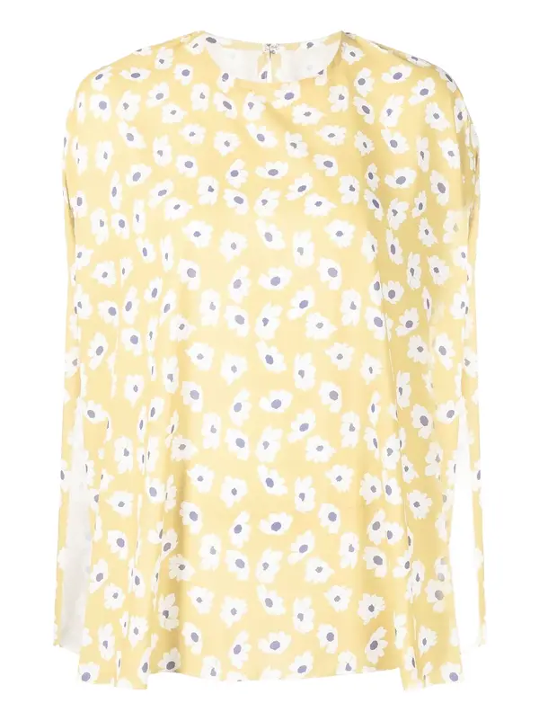 BAMBAH Daisy-print Tunic Top - Yellow