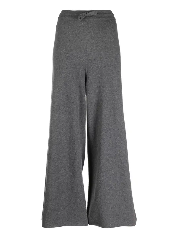 JIL SANDER Drawstring-waist Cashmere Trousers - Grey