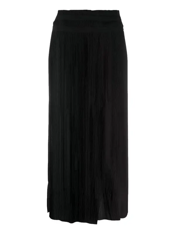 Henrik Vibskov High-waisted Pleated Midi Skirt - Black