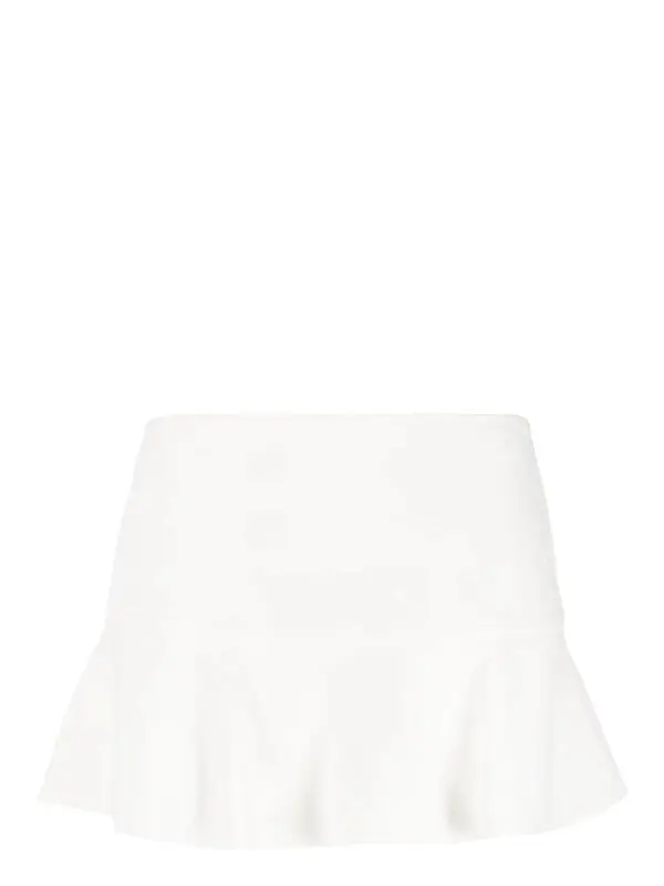 Red Valentino Flared-hem Mini Skort - White