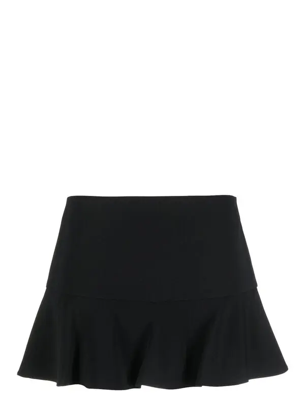 Red Valentino Flared-hem Mini Skirt - Black