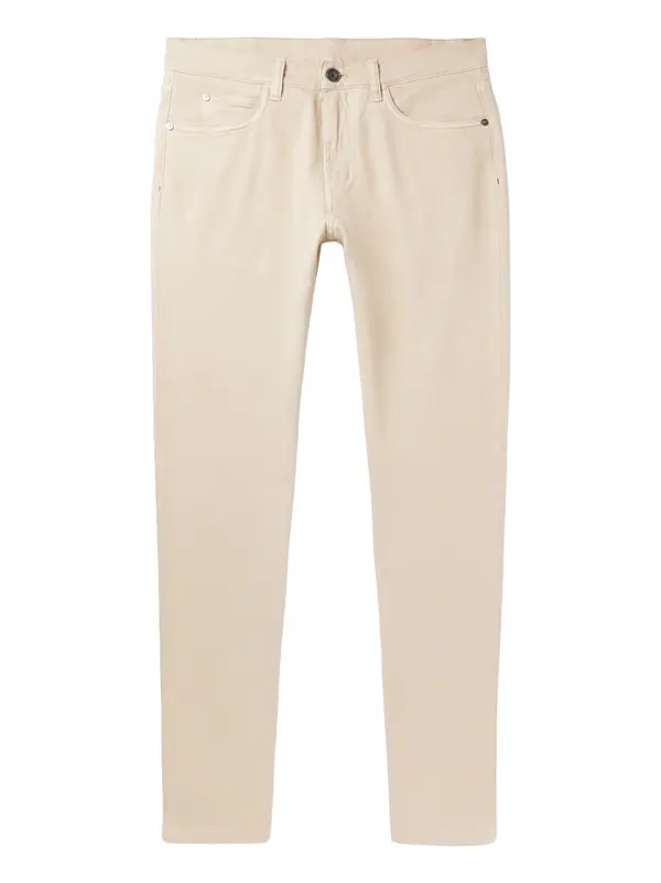 Loro Piana Slim-fit Garment-dyed Jeans - Neutrals