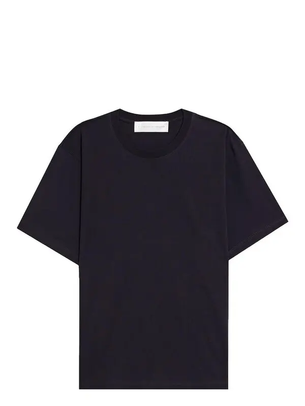 Victoria Beckham Cotton Jersey T-shirt - Midnight Blue