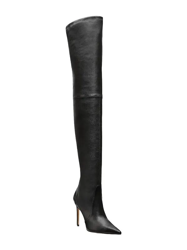 STUART WEITZMAN Ultrasturt 100 Pointed Toe Over-the-knee Boots - Black