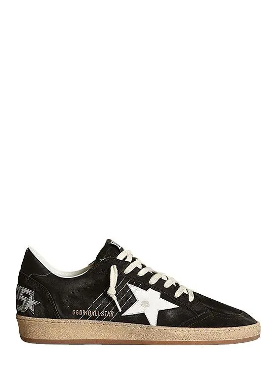 Golden Goose Ball Star Lace Up Sneakers - Black/white