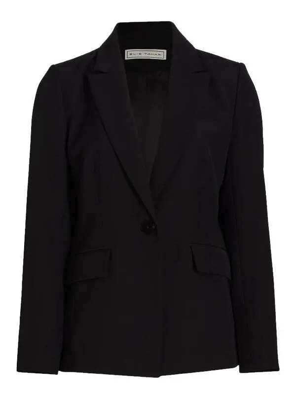 Elie Tahari Notch Collar One-button Blazer - Noir