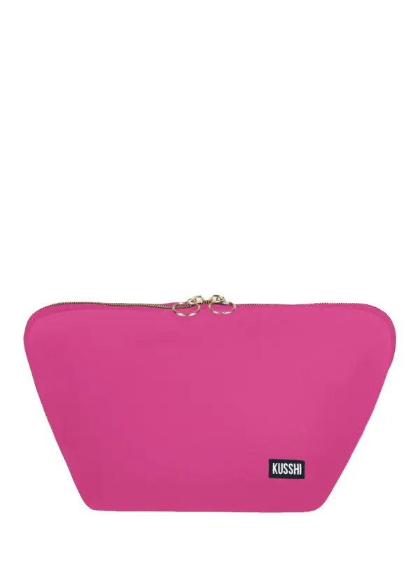 KUSSHI Vacationer Makeup Bag - Hot Pink/ Teal
