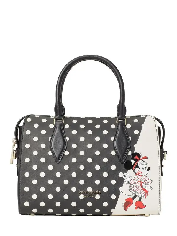Kate Spade New York X Disney Minnie Mouse Faux Leather Satchel - Black Multi