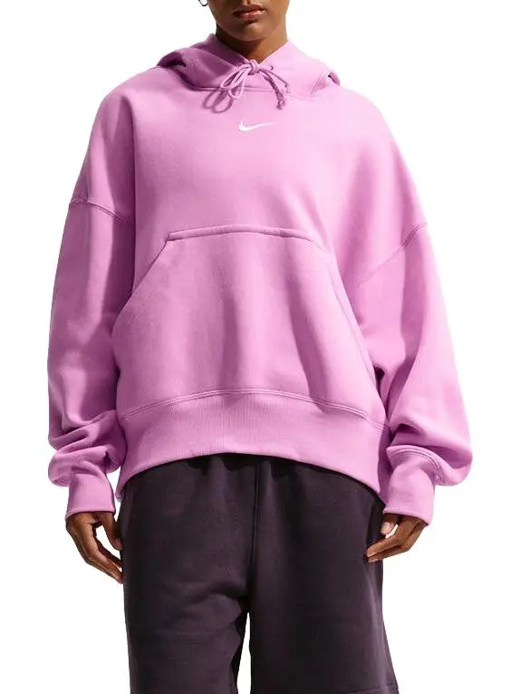 Nike Sportswear Phoenix Fleece Over-oversized Pullover Hoodie - 663 Pink Foam/sail