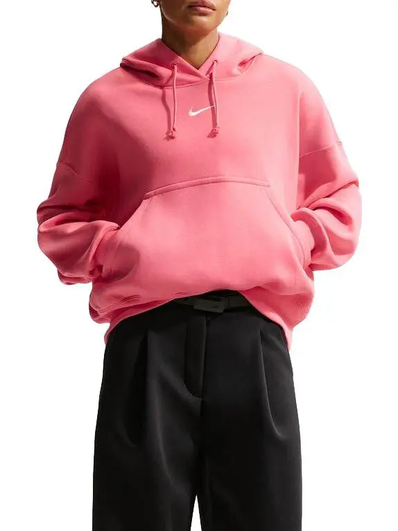 Nike Sportswear Phoenix Fleece Over-oversized Pullover Hoodie - Sea Coral/sail
