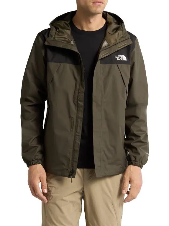 The North Face Antora Rain Jacket - New Taupe Green Tnf
