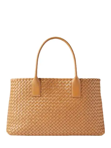 Bottega Veneta Cabat Mini Intrecciato Tote - Brown