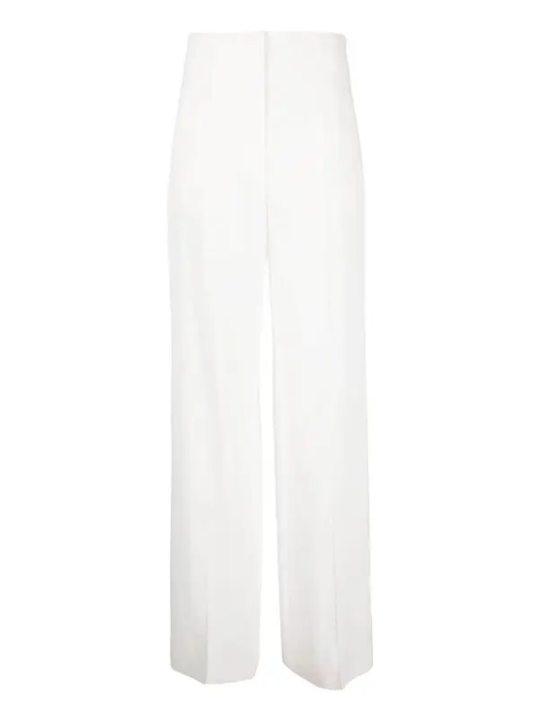 Alberta Ferretti High-waisted Wide-leg Pants - White