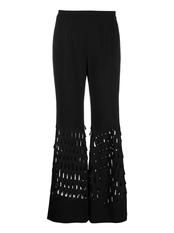 Alberta Ferretti Flared Trousers - Black