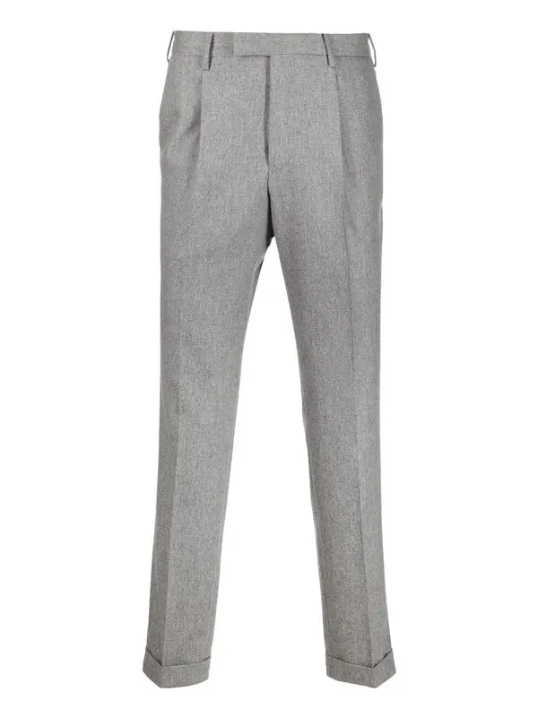 PT TORINO Stretch-wool Trousers - Grey