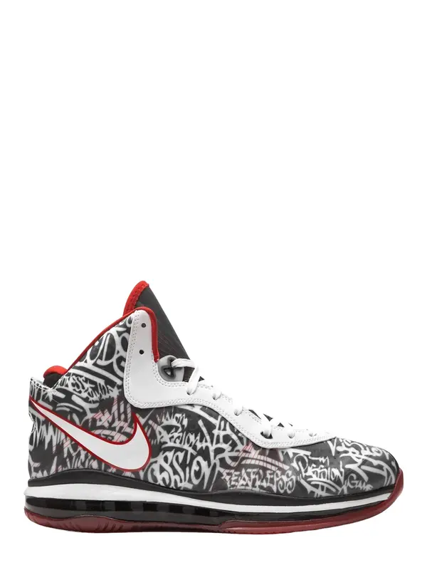Nike Lebron 8 Qs Graffiti Sneakers - Black