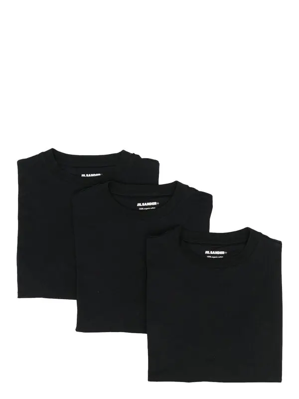JIL SANDER Short-sleeve 3-pack T-shirts - Black