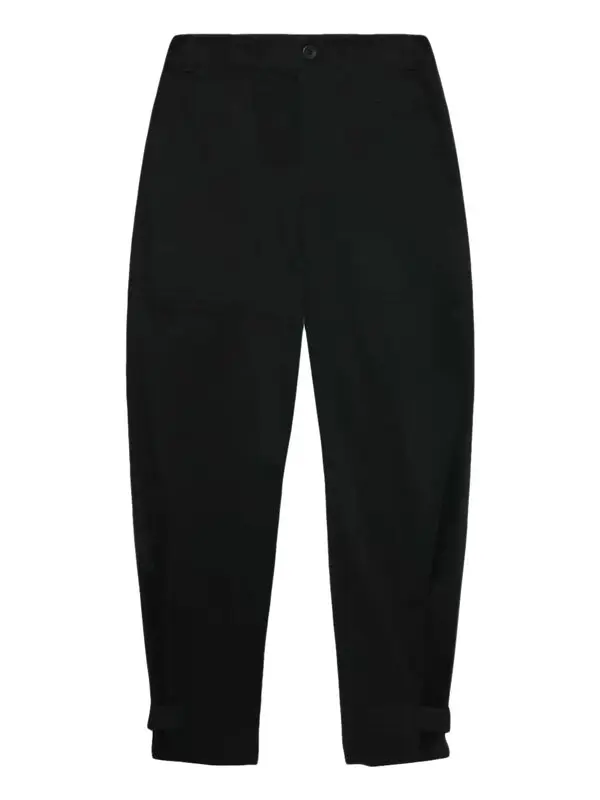 Proenza Schouler White Label Cotton Twill Trousers - Black