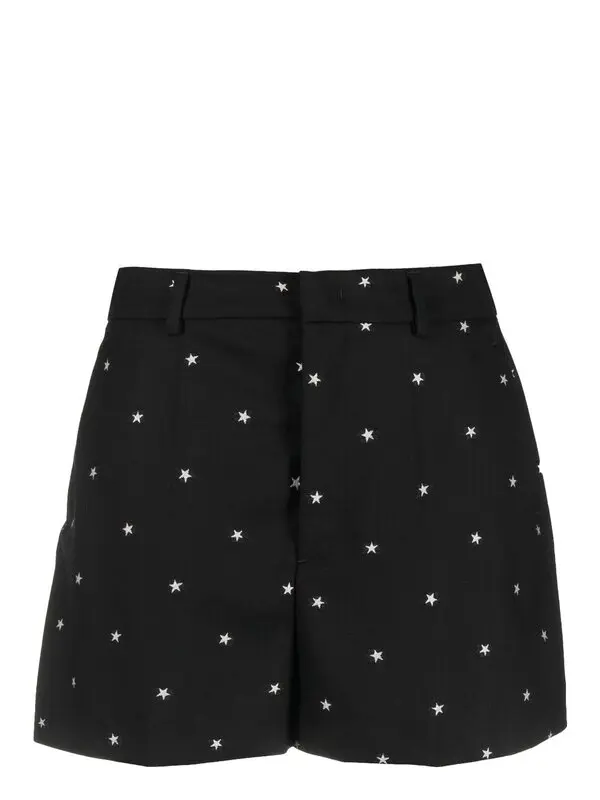 Red Valentino Star-print Shorts - Black