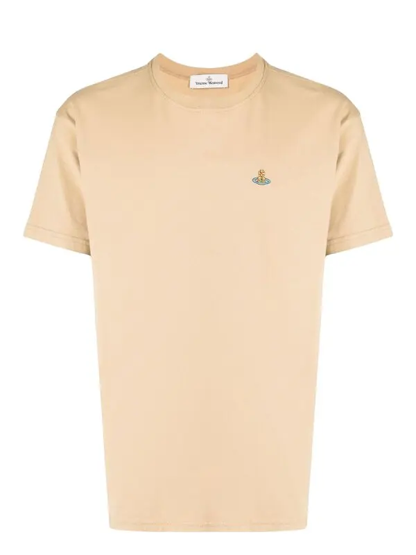 VIVIENNE WESTWOOD Orb-logo Short-sleeved T-shirt - Brown
