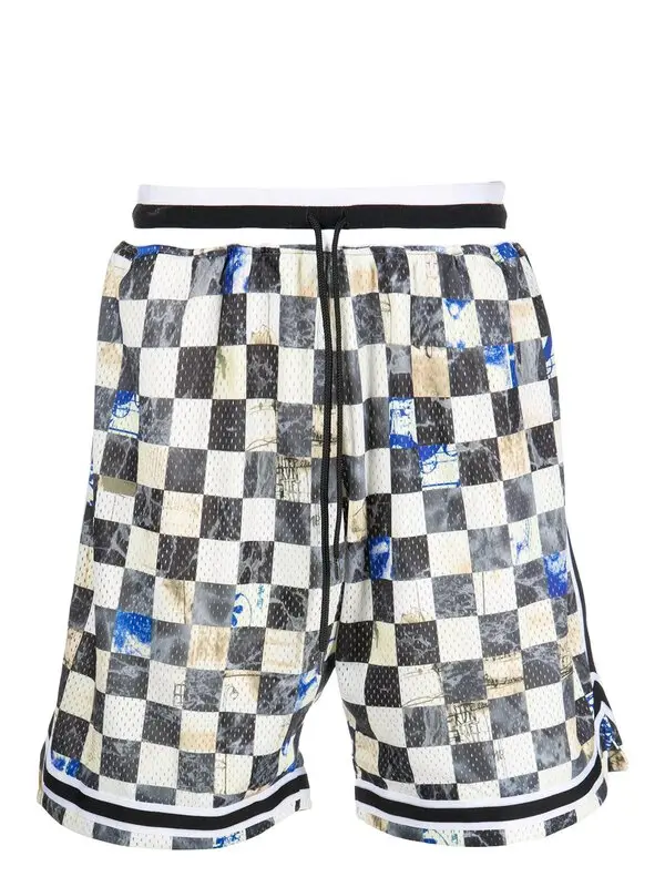 John Elliott Union Square-print Shorts - Multicolour