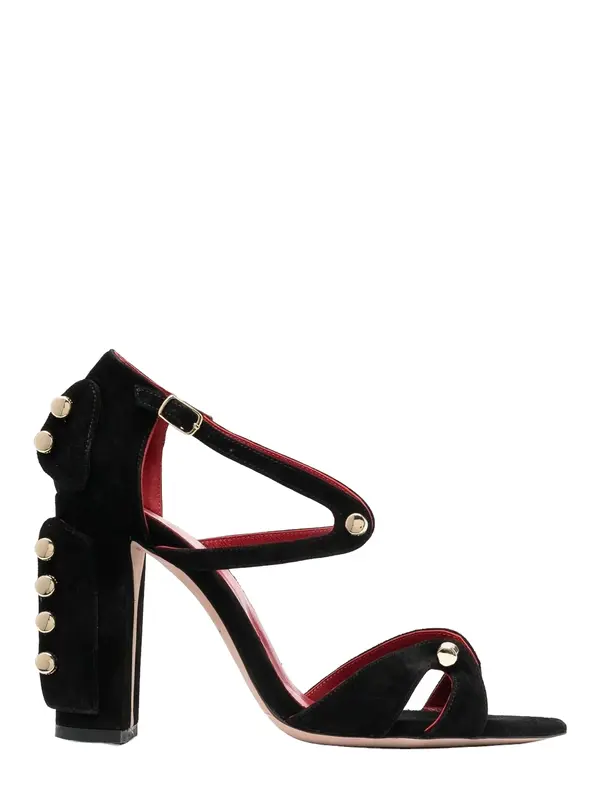 HARDOT 100mm Studded Sandals - Black