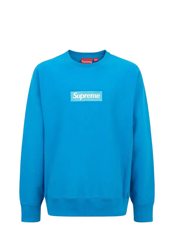 Supreme Box Logo Crew-neck Sweatshirt - Blue