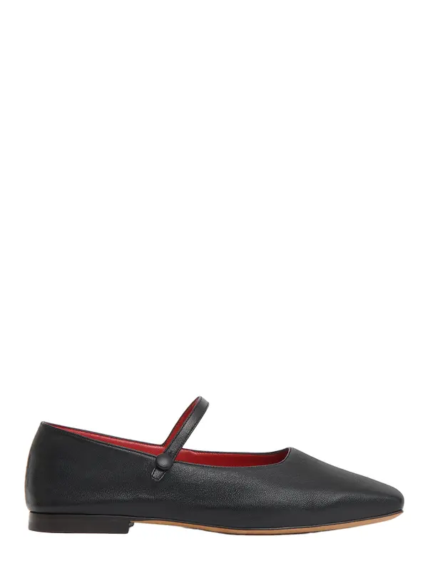 MANSUR GAVRIEL Square Toe Mary Jane - Black/flamma
