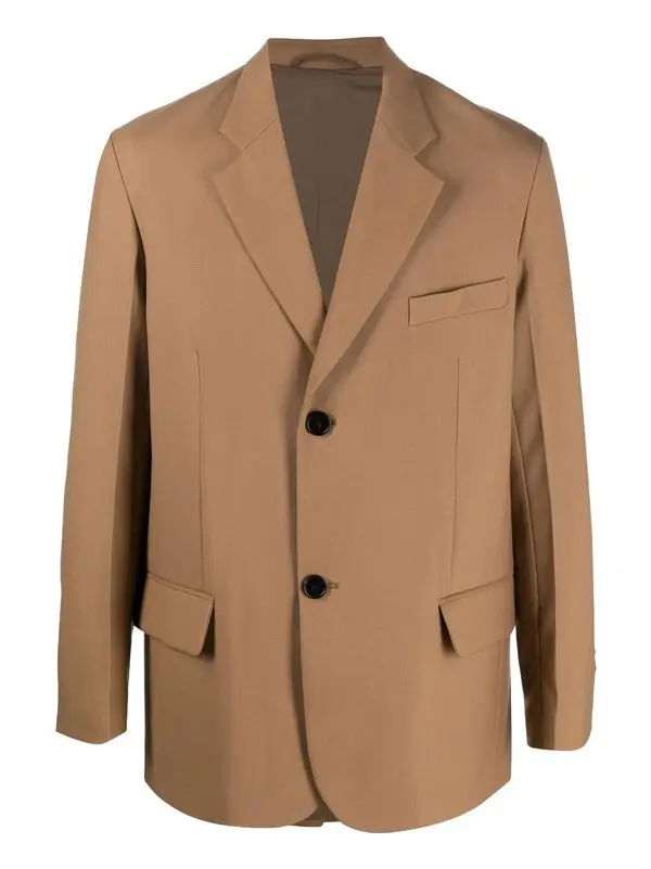 Marni Single-breasted Tailored Blazer - Brown