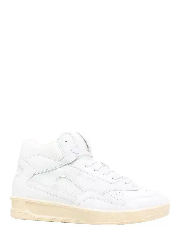 JIL SANDER Gum-sole High-top Sneakers - White