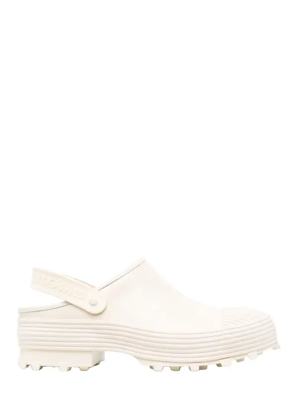 Camper Leather Chunky Mules - White