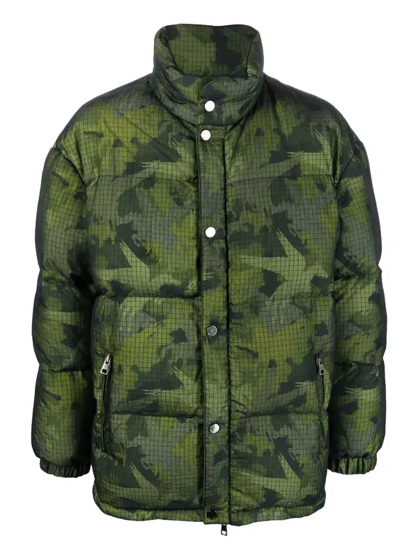 Etro Pegaflying Padded Down Jacket - Green