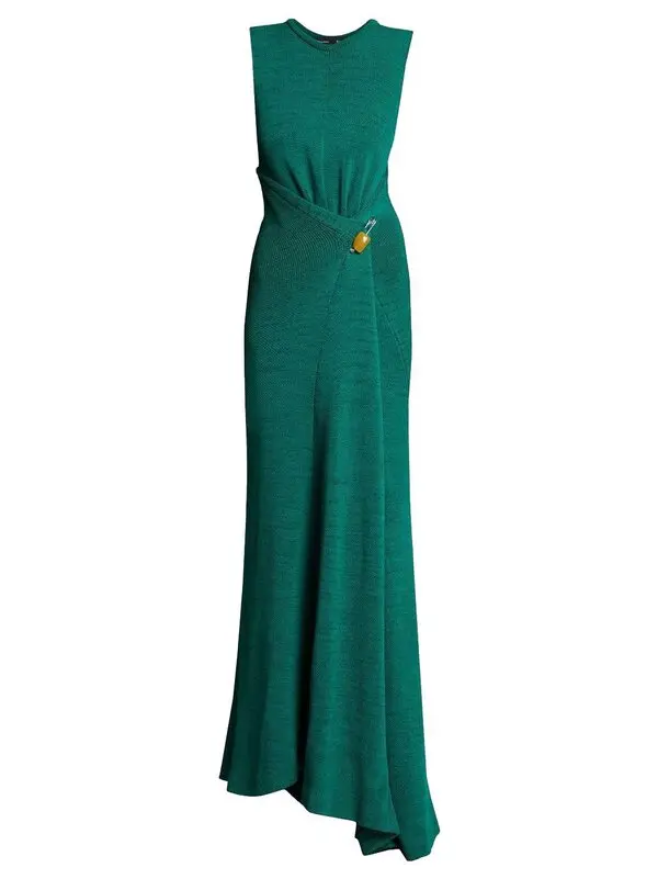 Proenza Schouler Twisted Knit Dress - Green