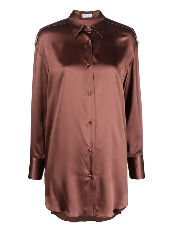 Brunello Cucinelli Monili Chain Shirt - Brown