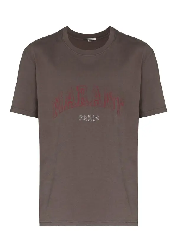 MARANT Honore Logo-print T-shirt - Neutrals