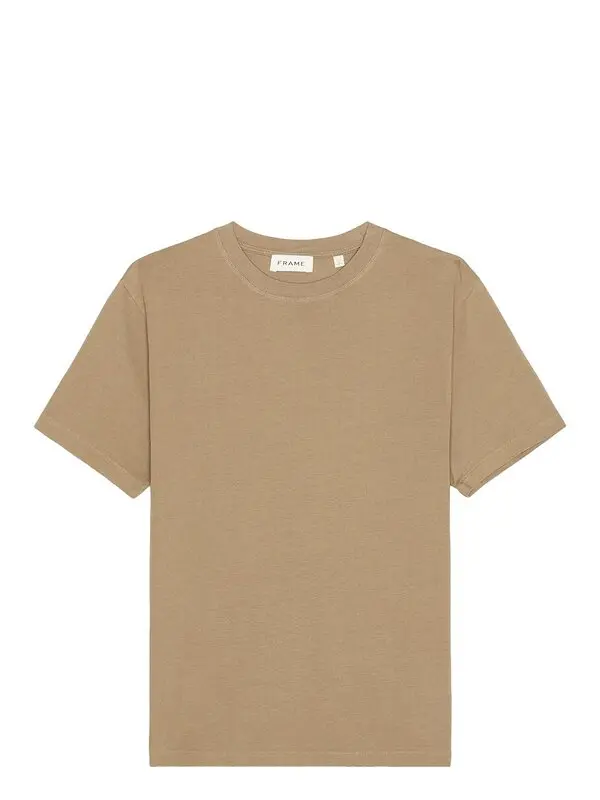 FRAME Logo Tee - Latte Brown
