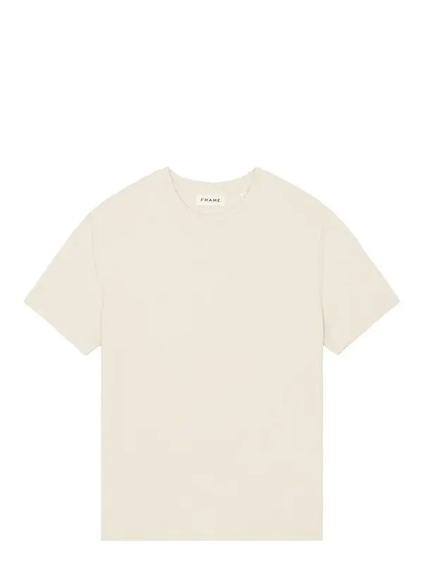 FRAME Logo Tee - Stone Beige