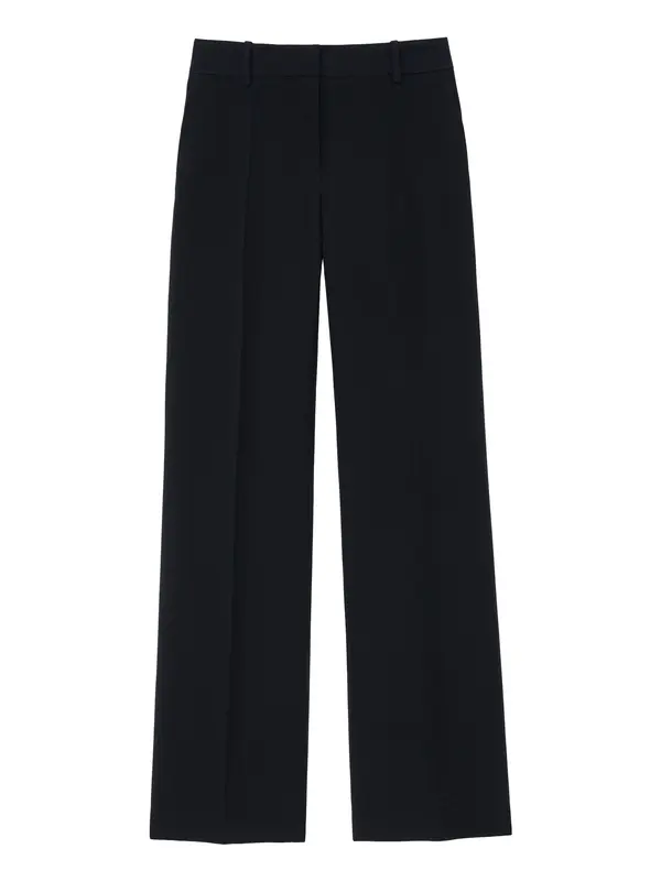 Lafayette 148 New York Petite Wool-silk Crepe Sullivan Pant - Black