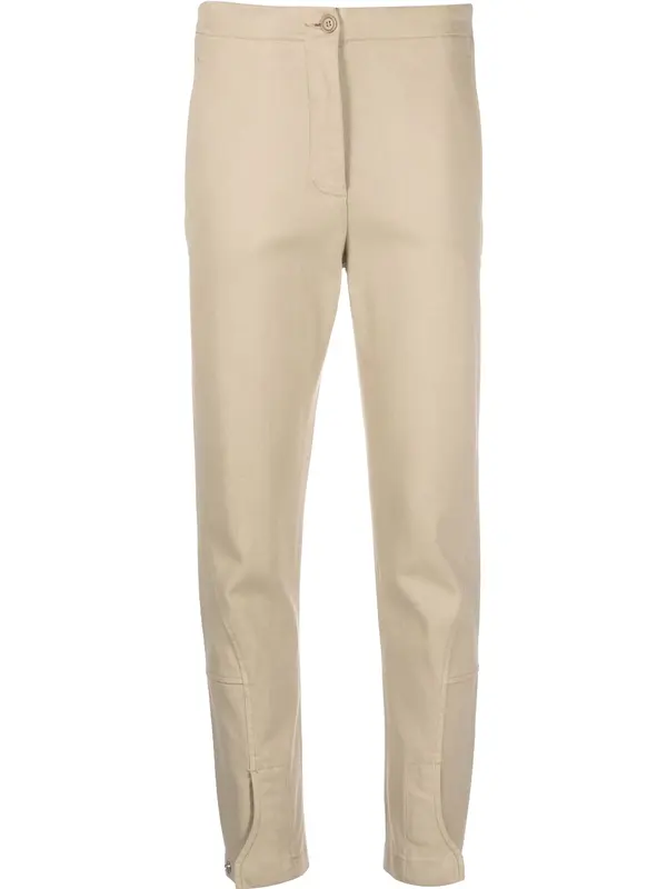 Aspesi High-waisted Wool Trousers - Neutrals