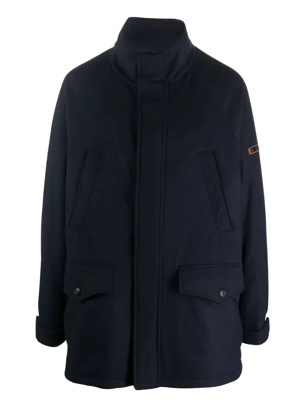 Ralph Lauren Cotton-wool Blend Parka - Blue