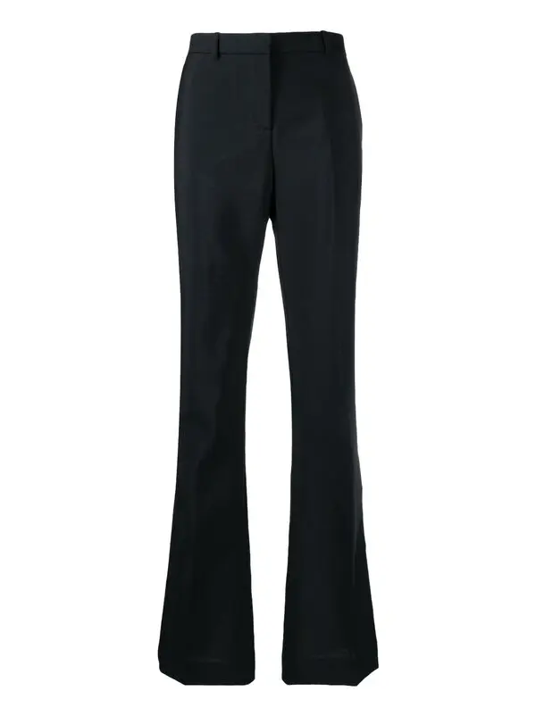 Versace Flared Low-rise Trousers - Black